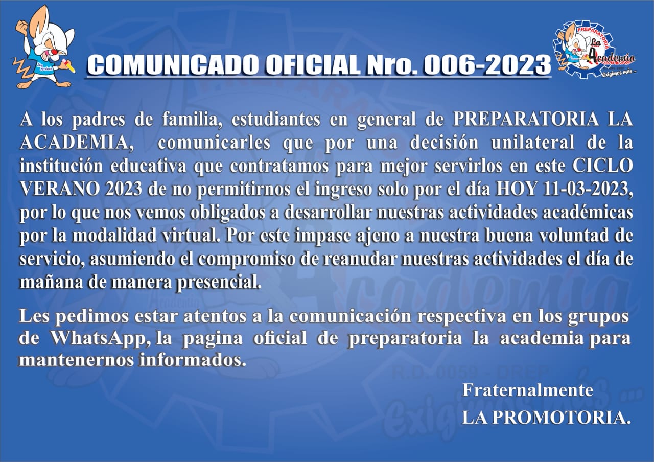 2023 – La Academia